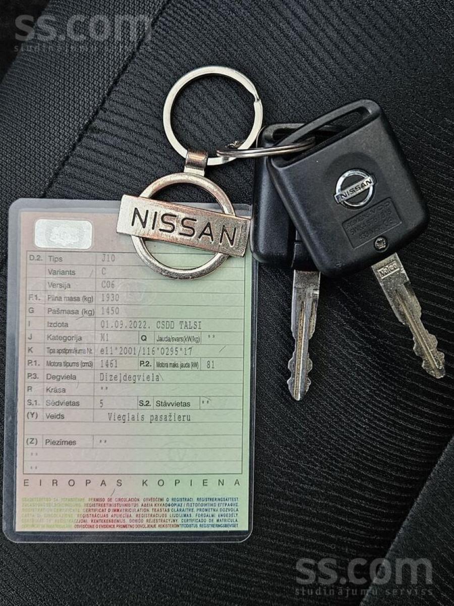 Nissan Qashqai 2012 in Talsi, with an engine capacity of 1.50 L and mileage of 227 thousand km for 5750 €, photo 16 on AUTOMOTO.COM.LV