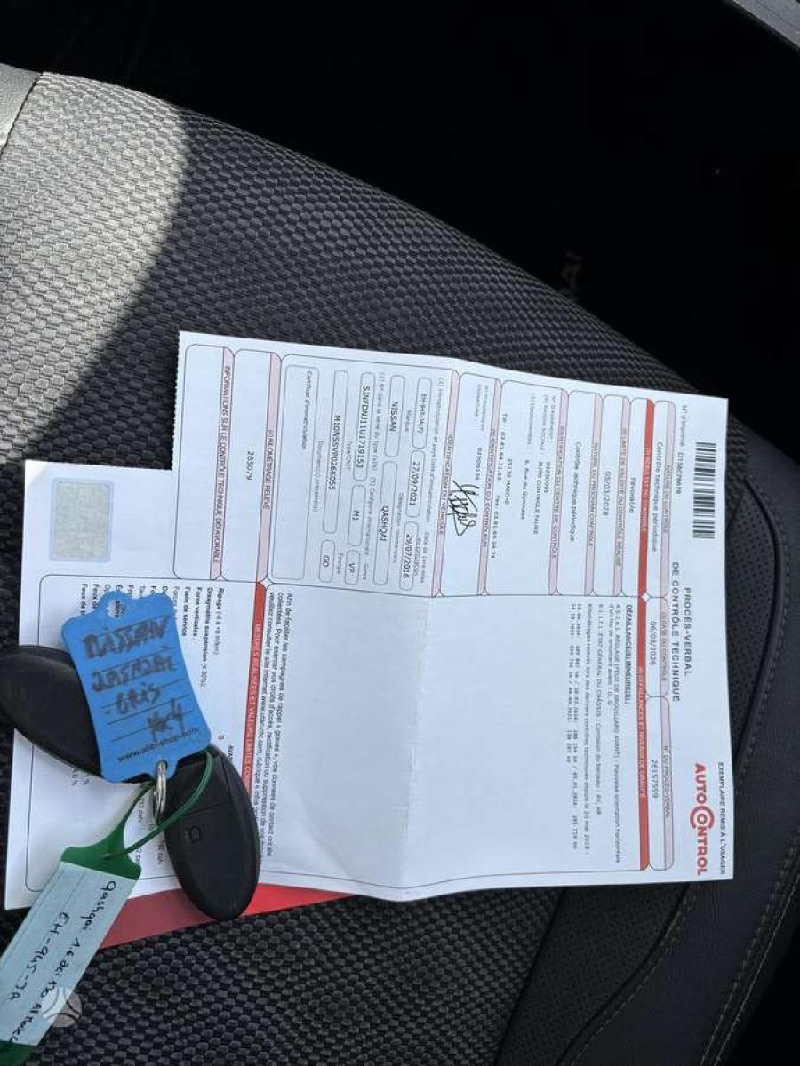 Ниссан Кашкай 2016 в Таураге, объемом двигателя 1.60 л и пробегом 268 тыс. км за 8300 €, фото 25 на AUTOMOTO.COM.LV