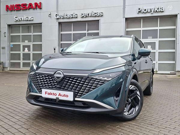 Green Nissan Qashqai 2025 in Vilnius, with an engine capacity of 1.33 L and mileage of 24 thousand km for 26450 €, photo 1 on AUTOMOTO.COM.LV