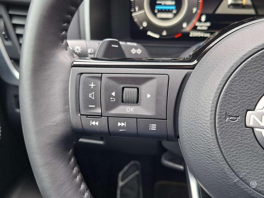 Green Nissan Qashqai 2025 in Vilnius, with an engine capacity of 1.33 L and mileage of 24 thousand km for 26450 €, photo 21 on AUTOMOTO.COM.LV