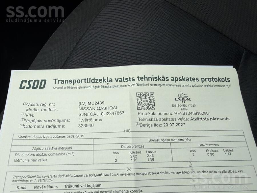 Pelēks Nissan Qashqai 2011 Rēzekne, ar dzinēja tilpumu 1.50 L un nobraukumu 0 tūkst. km par 4450 €, foto 14 vietnē AUTOMOTO.COM.LV