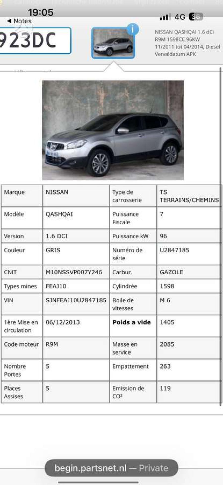 Pelēks Nissan Qashqai 2013 Tauragė, ar dzinēja tilpumu 1.60 L un nobraukumu 178 tūkst. km par 4900 €, foto 24 vietnē AUTOMOTO.COM.LV