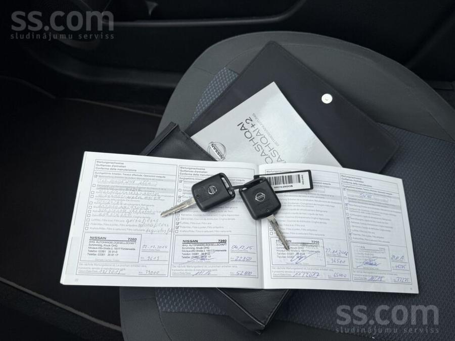 Grey Nissan Qashqai 2013 in Riga, with an engine capacity of 1.60 L and mileage of 176 thousand km for 5500 €, photo 21 on AUTOMOTO.COM.LV