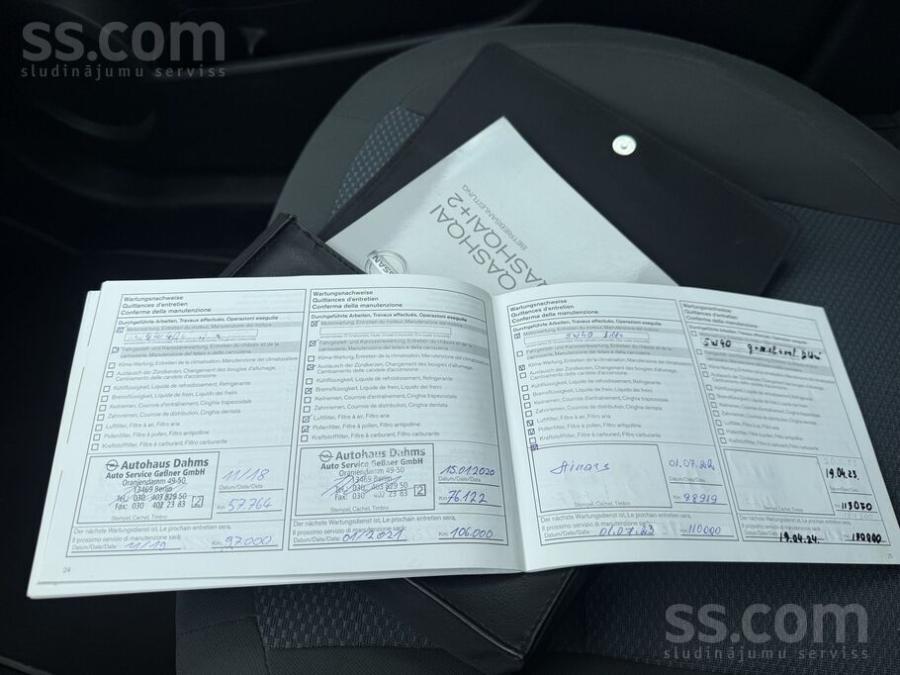 Grey Nissan Qashqai 2013 in Riga, with an engine capacity of 1.60 L and mileage of 176 thousand km for 5500 €, photo 23 on AUTOMOTO.COM.LV