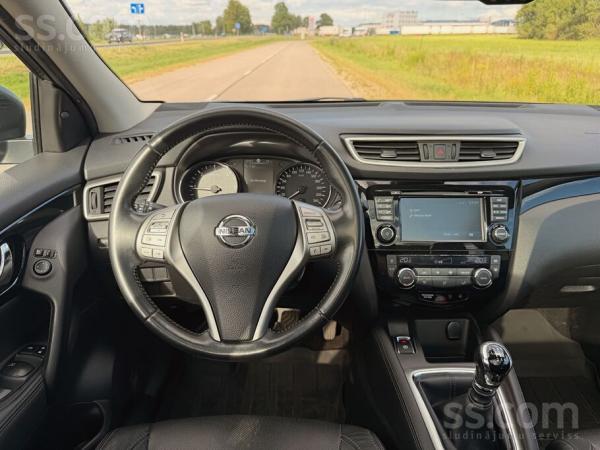 Pelēks Nissan Qashqai 2014 Rīga, ar dzinēja tilpumu 1.50 L un nobraukumu 145 tūkst. km par 8250 €, foto 9 vietnē AUTOMOTO.COM.LV