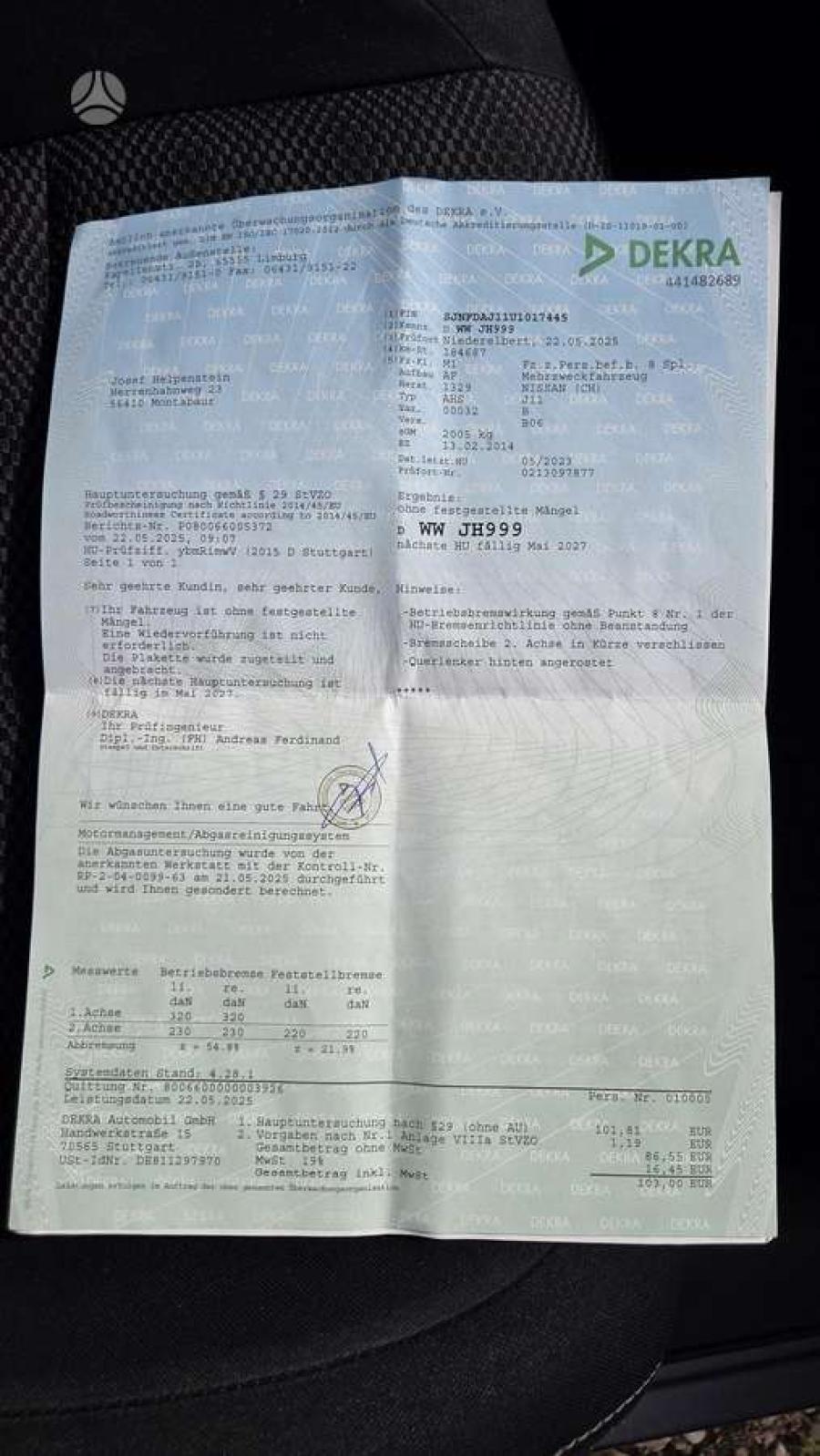 Grey Nissan Qashqai 2014 in Taurage, with an engine capacity of 1.60 L and mileage of 200 thousand km for 7300 €, photo 14 on AUTOMOTO.COM.LV
