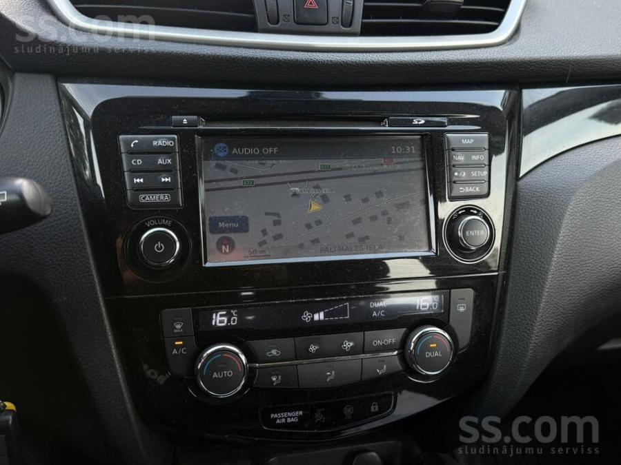 Grey Nissan Qashqai 2014 in Riga, with an engine capacity of 1.20 L and mileage of 140 thousand km for 6850 €, photo 17 on AUTOMOTO.COM.LV
