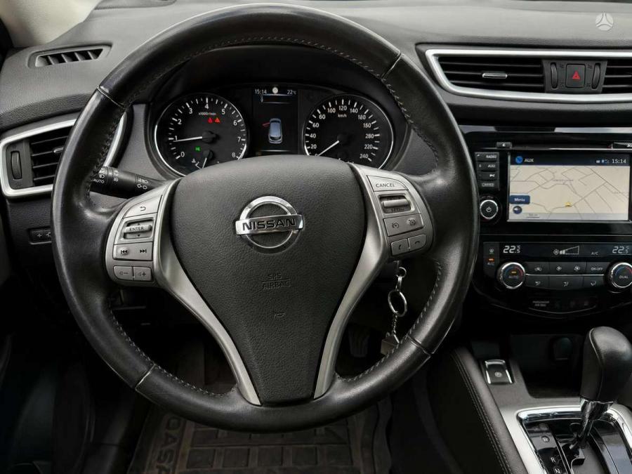 Pelēks Nissan Qashqai 2017 Viļņa, ar dzinēja tilpumu 1.20 L un nobraukumu 106 tūkst. km par 11200 €, foto 13 vietnē AUTOMOTO.COM.LV