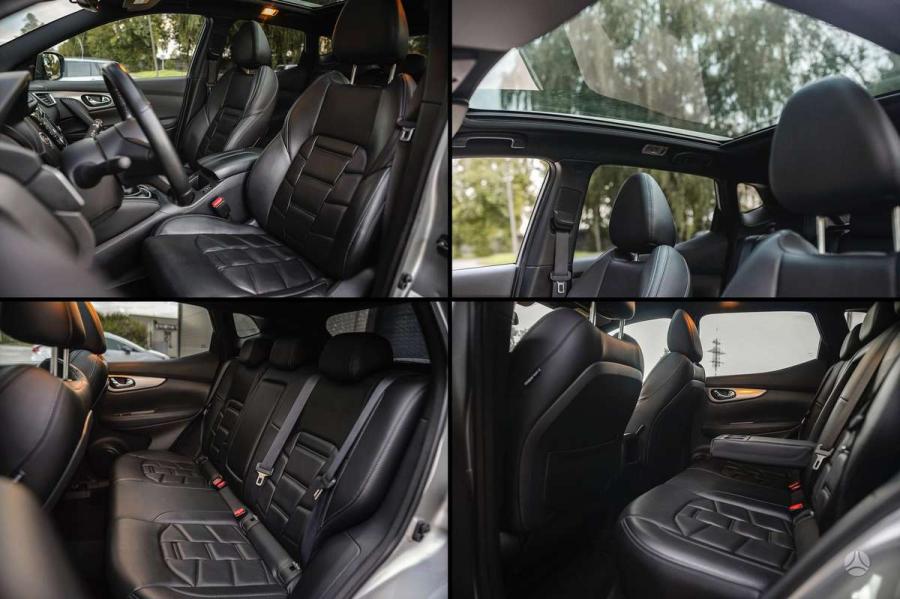 Grey Nissan Qashqai 2018 in Kaunas, with an engine capacity of 1.20 L and mileage of 125 thousand km for 12200 €, photo 16 on AUTOMOTO.COM.LV