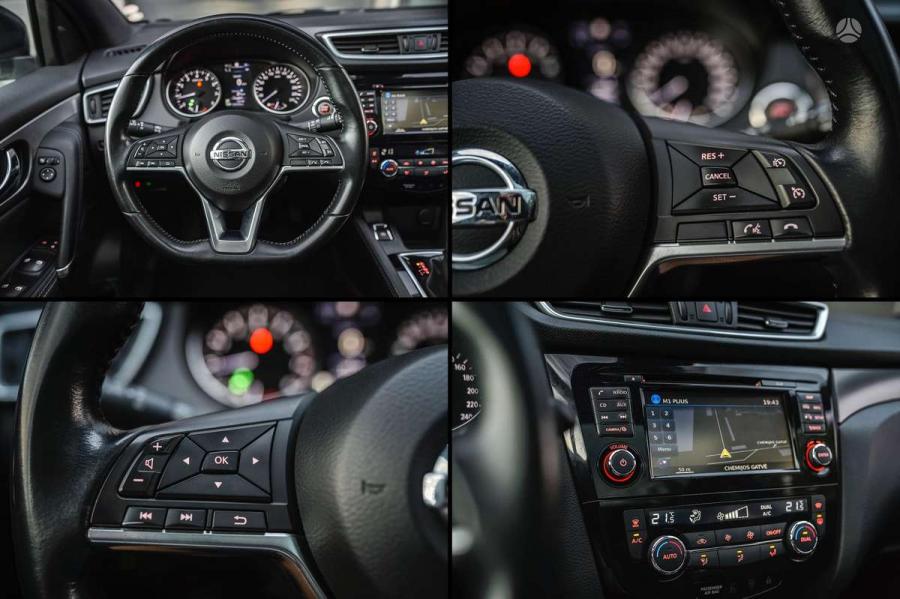 Grey Nissan Qashqai 2018 in Kaunas, with an engine capacity of 1.20 L and mileage of 125 thousand km for 12200 €, photo 17 on AUTOMOTO.COM.LV