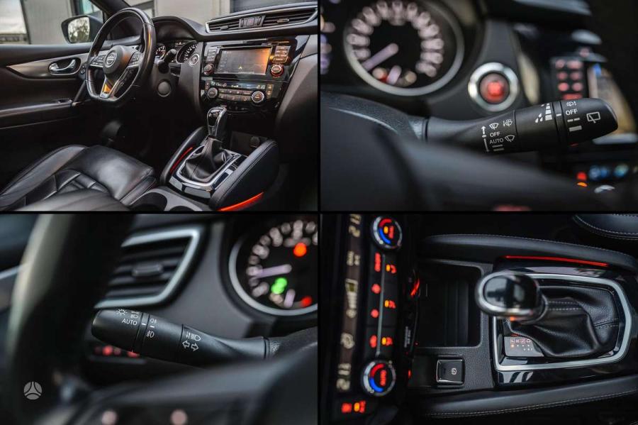 Grey Nissan Qashqai 2018 in Kaunas, with an engine capacity of 1.20 L and mileage of 125 thousand km for 12200 €, photo 18 on AUTOMOTO.COM.LV