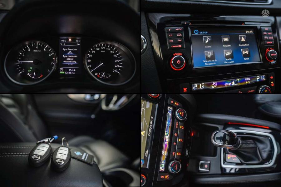 Grey Nissan Qashqai 2018 in Kaunas, with an engine capacity of 1.20 L and mileage of 125 thousand km for 12200 €, photo 23 on AUTOMOTO.COM.LV