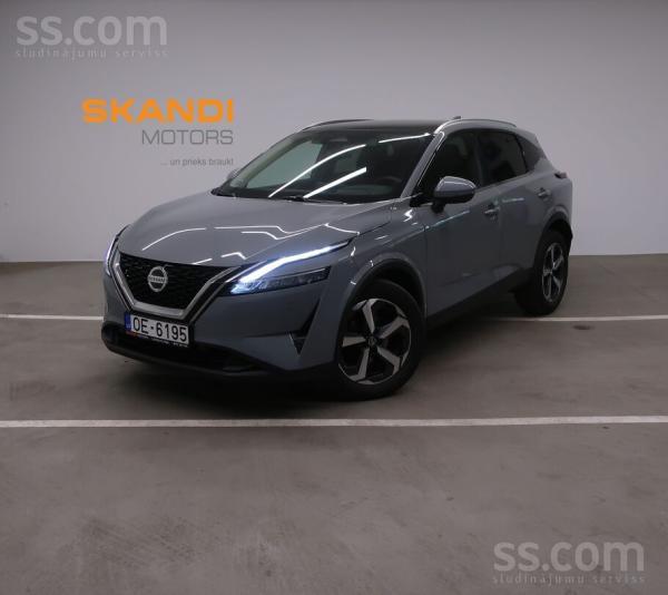 Grey Nissan Qashqai 2021 in Riga, with an engine capacity of 1.30 L and mileage of 58 thousand km for 22490 €, photo 1 on AUTOMOTO.COM.LV