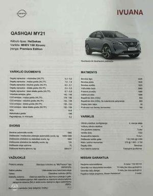 Pelēks Nissan Qashqai 2021 Kauņa, ar dzinēja tilpumu 1.33 L un nobraukumu 124 tūkst. km par 19900 €, foto 36 vietnē AUTOMOTO.COM.LV