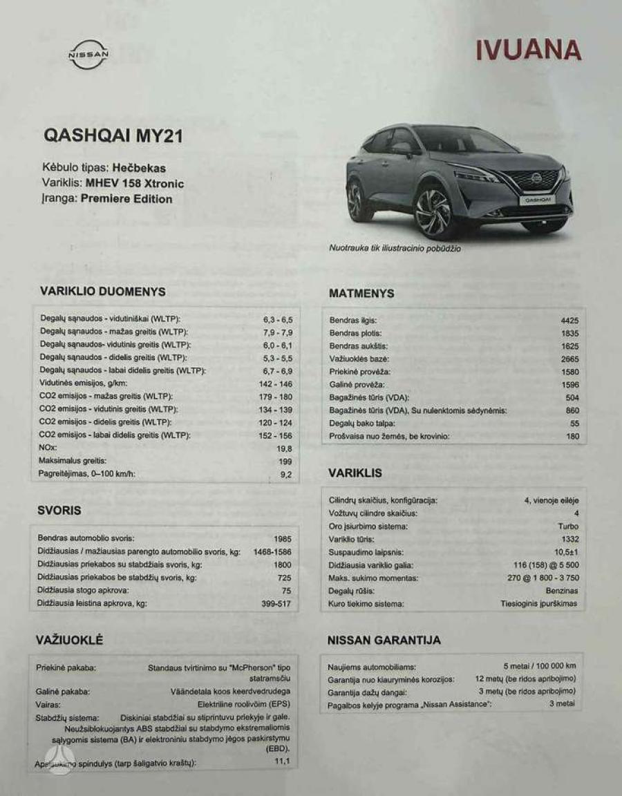 Pelēks Nissan Qashqai 2021 Kauņa, ar dzinēja tilpumu 1.33 L un nobraukumu 124 tūkst. km par 19900 €, foto 36 vietnē AUTOMOTO.COM.LV