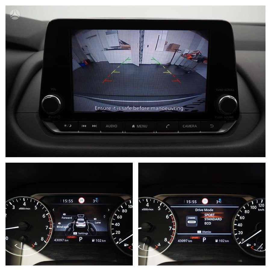 Grey Nissan Qashqai 2021 in Vilnius, with an engine capacity of 1.33 L and mileage of 43 thousand km for 19000 €, photo 19 on AUTOMOTO.COM.LV