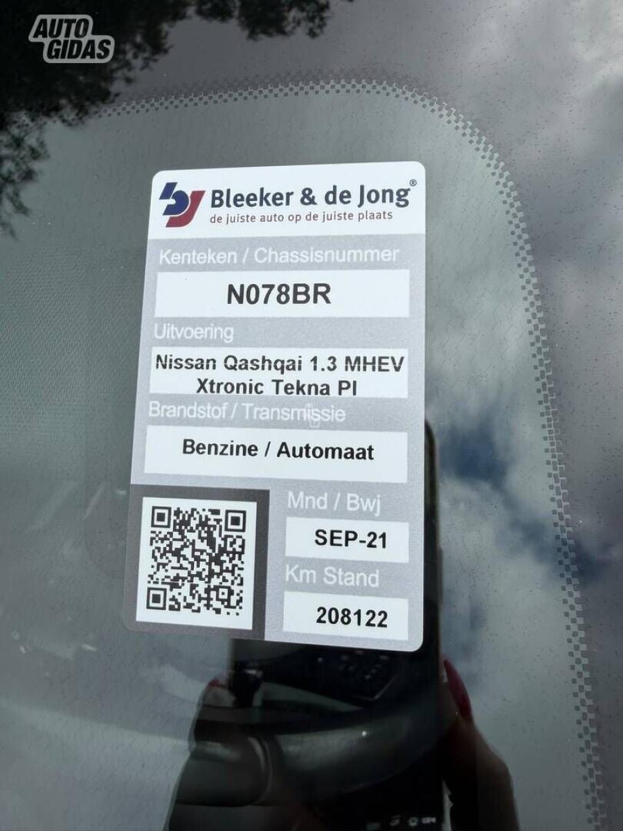 Grey Nissan Qashqai 2021 in Panevezys, with an engine capacity of 1.30 L and mileage of 208 thousand km for 16400 €, photo 27 on AUTOMOTO.COM.LV