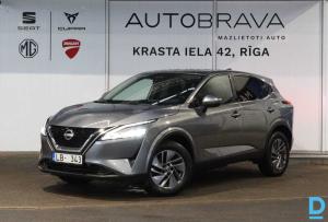 Grey Nissan Qashqai 2022 in Riga, with an engine capacity of 1.30 L and mileage of 59 thousand km for 19990 €, photo  on AUTOMOTO.COM.LV