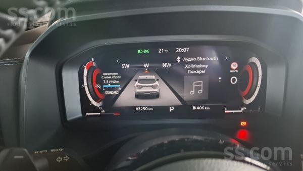 Grey Nissan Qashqai 2022 in Daugavpils, with an engine capacity of 1.30 L and mileage of 83 thousand km for 24300 €, photo 6 on AUTOMOTO.COM.LV