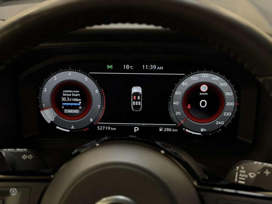 Grey Nissan Qashqai 2022 in Vilnius, with an engine capacity of 1.33 L and mileage of 53 thousand km for 23990 €, photo 21 on AUTOMOTO.COM.LV