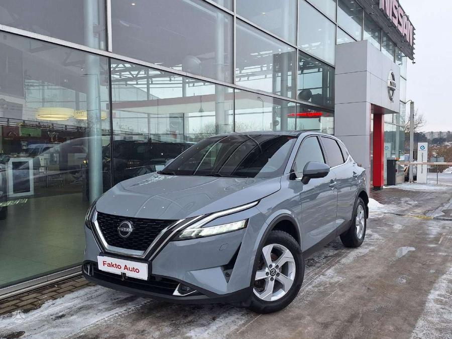 Grey Nissan Qashqai 2023 in Vilnius, with an engine capacity of 1.33 L and mileage of 54 thousand km for 24500 €, photo 1 on AUTOMOTO.COM.LV
