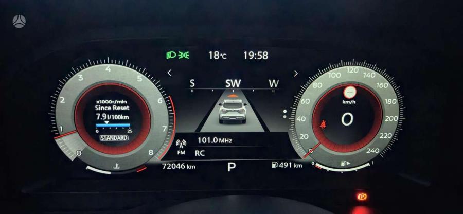 Grey Nissan Qashqai 2023 in Utena, with an engine capacity of 1.33 L and mileage of 72 thousand km for 24500 €, photo 11 on AUTOMOTO.COM.LV