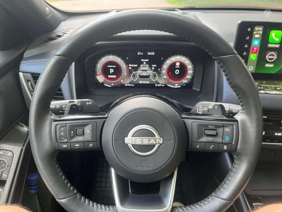 Pelēks Nissan Qashqai 2024 Kauņa, ar dzinēja tilpumu 1.33 L un nobraukumu 26 tūkst. km par 31000 €, foto 20 vietnē AUTOMOTO.COM.LV