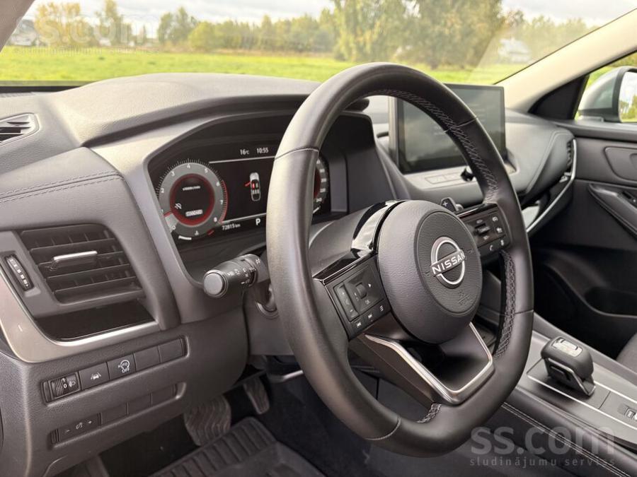 Grey Nissan Qashqai 2024 in Riga, with an engine capacity of 1.30 L and mileage of 72 thousand km for 20200 €, photo 6 on AUTOMOTO.COM.LV