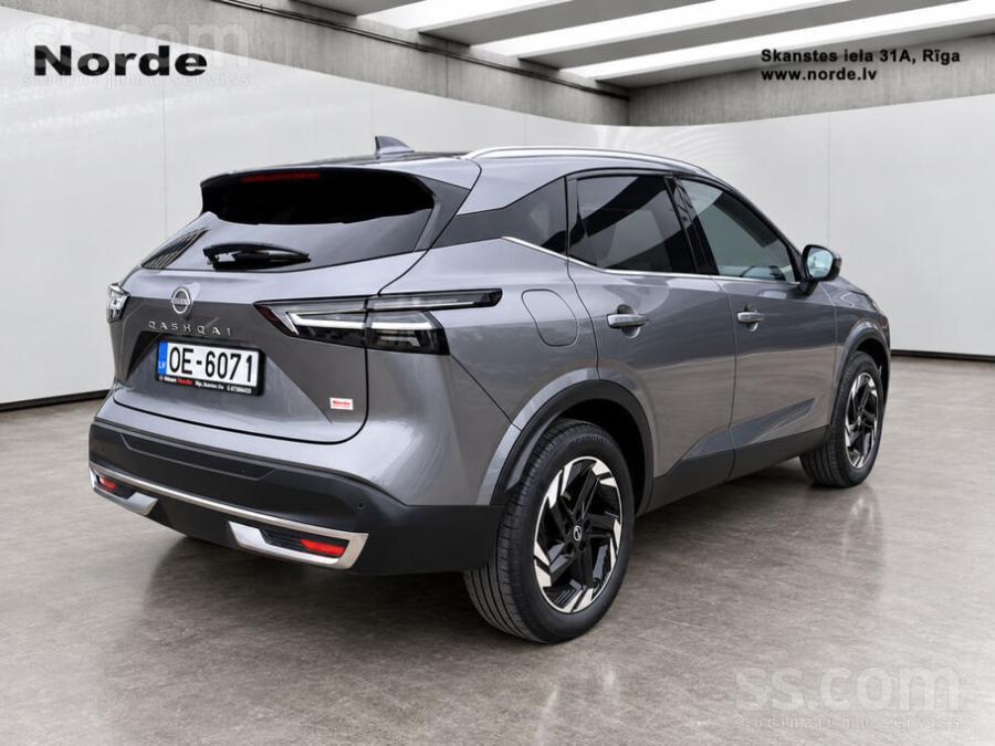 Pelēks Nissan Qashqai 2025 Rīga, ar dzinēja tilpumu 1.30 L un nobraukumu 20 tūkst. km par 27900 €, foto 5 vietnē AUTOMOTO.COM.LV