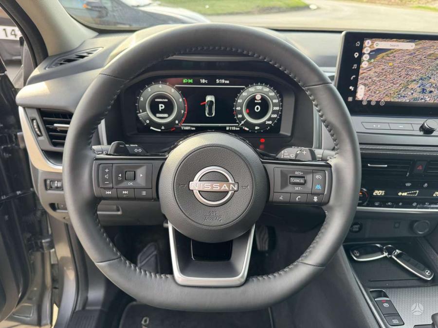 Grey Nissan Qashqai 2026 in Kaunas, with an engine capacity of 1.33 L and mileage of 12 thousand km for 18600 €, photo 19 on AUTOMOTO.COM.LV