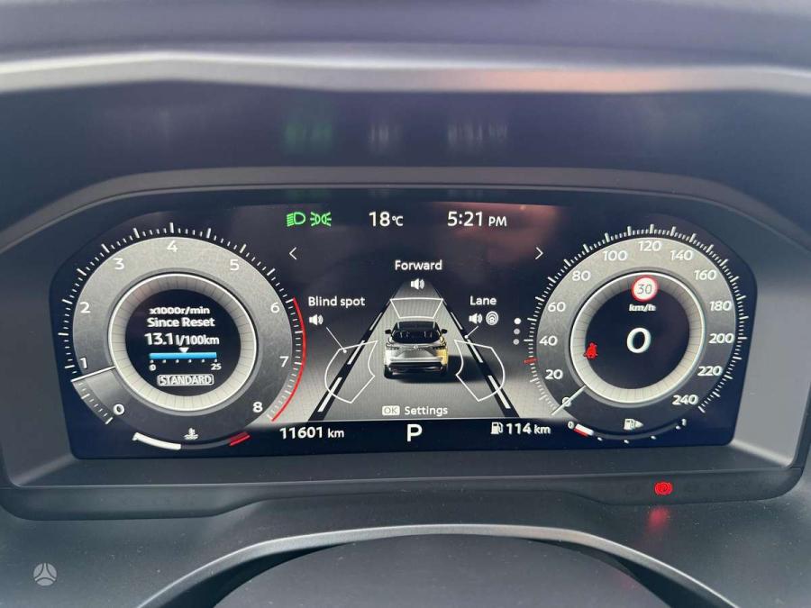 Grey Nissan Qashqai 2026 in Kaunas, with an engine capacity of 1.33 L and mileage of 12 thousand km for 18600 €, photo 21 on AUTOMOTO.COM.LV