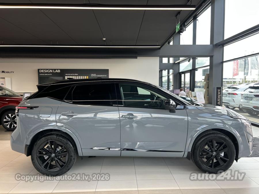 Grey Nissan Qashqai 2026 in Tartu, with an engine capacity of 1.50 L and mileage of 0 thousand km for 41990 €, photo 3 on AUTOMOTO.COM.LV