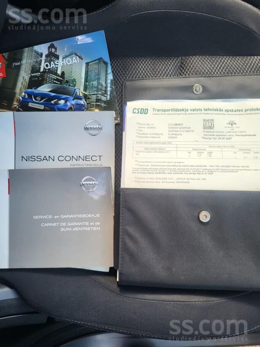 Pelēks Nissan Qashqai 2015 Liepāja, ar dzinēja tilpumu 1.50 L un nobraukumu 257 tūkst. km par 7500 €, foto 7 vietnē AUTOMOTO.COM.LV