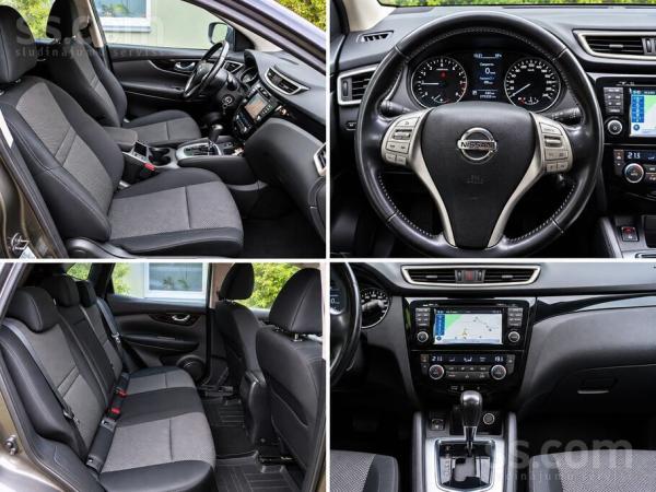 Grey Nissan Qashqai 2015 in Riga, with an engine capacity of 1.60 L and mileage of 275 thousand km for 9500 €, photo 9 on AUTOMOTO.COM.LV