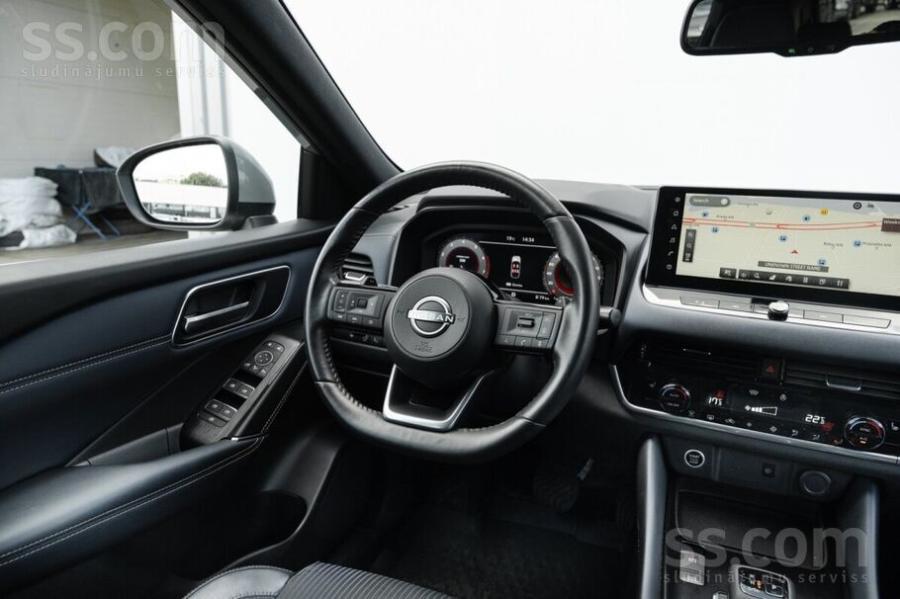 Grey Nissan Qashqai 2022 in Riga, with an engine capacity of 1.30 L and mileage of 26 thousand km for 22650 €, photo 26 on AUTOMOTO.COM.LV