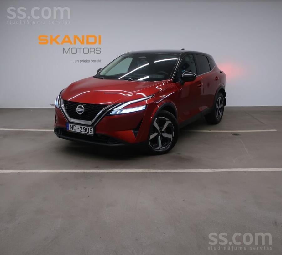 Orange Nissan Qashqai 2022 in Riga, with an engine capacity of 1.30 L and mileage of 83 thousand km for 22190 €, photo 1 on AUTOMOTO.COM.LV