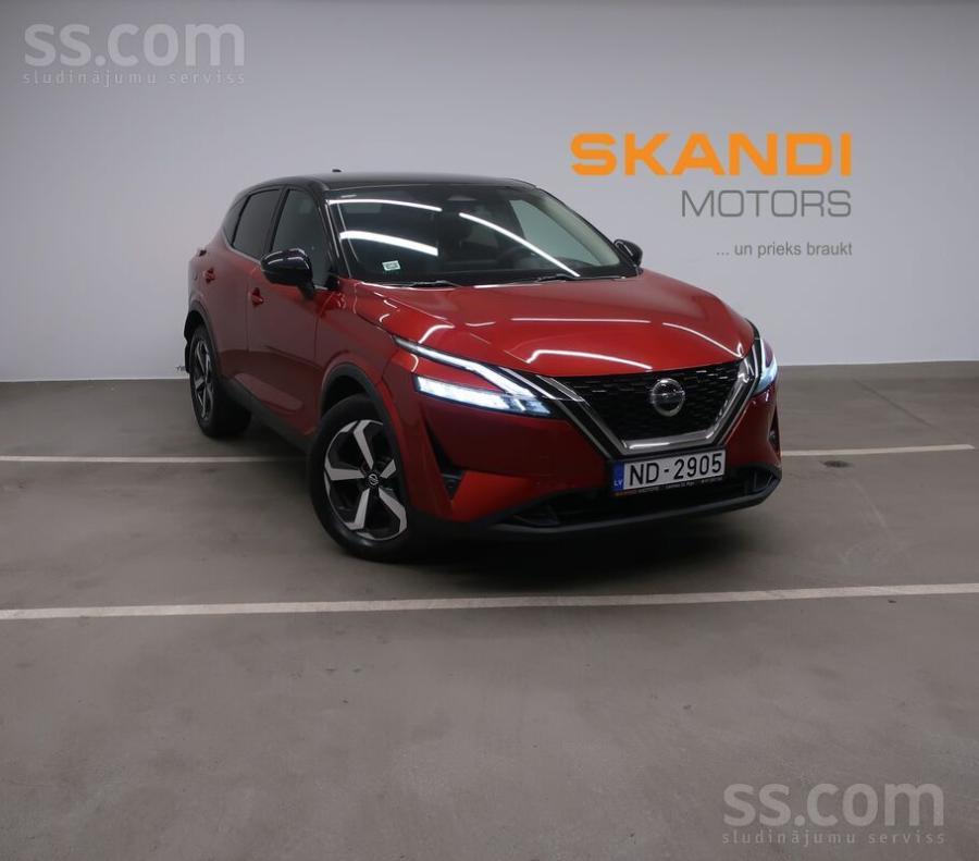Orange Nissan Qashqai 2022 in Riga, with an engine capacity of 1.30 L and mileage of 83 thousand km for 22190 €, photo 3 on AUTOMOTO.COM.LV