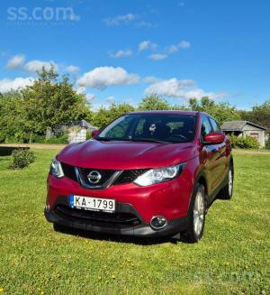 Sarkans Nissan Qashqai 2015 Rīga, ar dzinēja tilpumu 1.50 L un nobraukumu 146 tūkst. km par 8500 €, foto  vietnē AUTOMOTO.COM.LV
