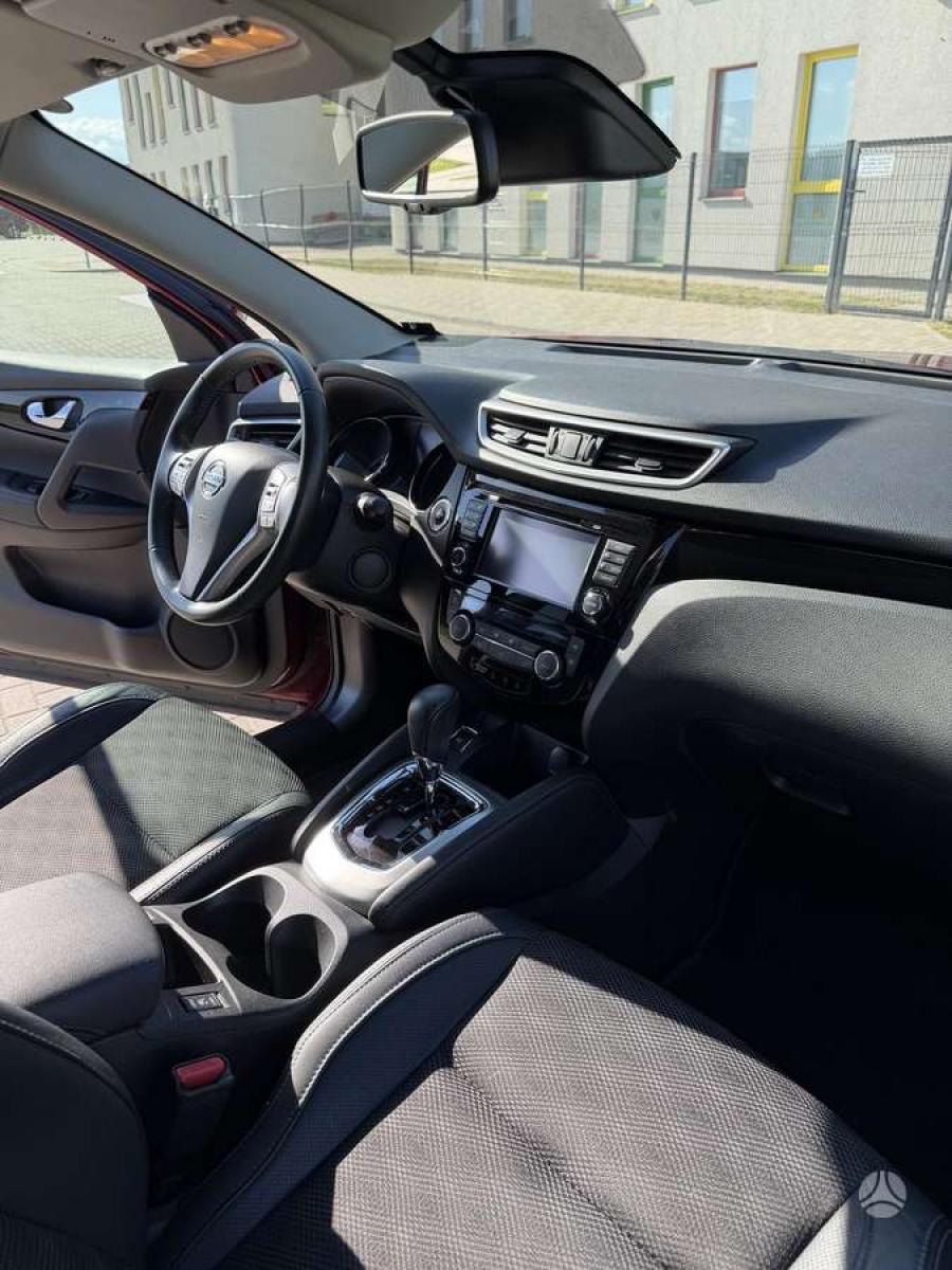 Sarkans Nissan Qashqai 2016 Kauņa, ar dzinēja tilpumu 1.20 L un nobraukumu 140 tūkst. km par 9400 €, foto 16 vietnē AUTOMOTO.COM.LV
