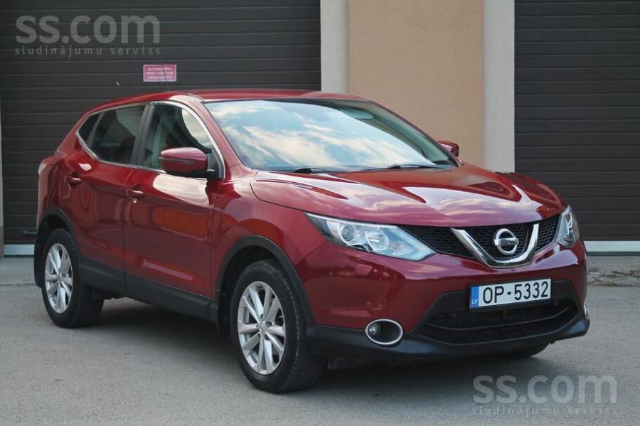 Sarkans Nissan Qashqai 2016 Ogre, ar dzinēja tilpumu 1.20 L un nobraukumu 174 tūkst. km par 8490 €, foto 1 vietnē AUTOMOTO.COM.LV