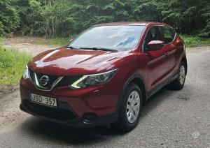 Sarkans Nissan Qashqai 2017 Viļņa, ar dzinēja tilpumu 1.20 L un nobraukumu 139 tūkst. km par 8000 €, foto  vietnē AUTOMOTO.COM.LV