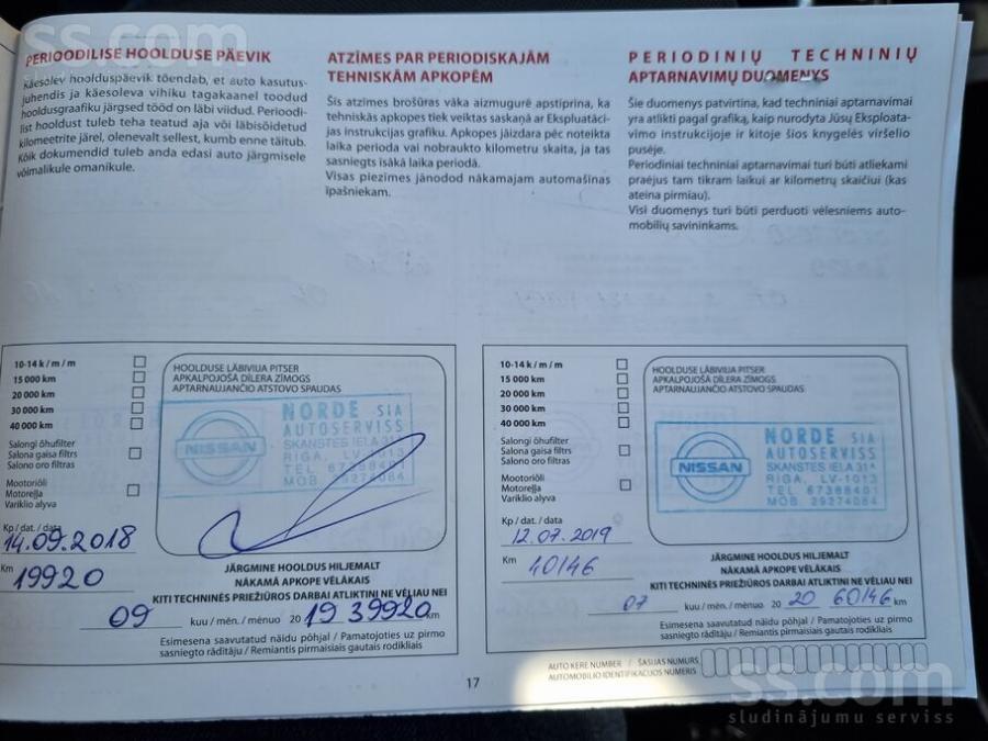 Sarkans Nissan Qashqai 2018 Rīga, ar dzinēja tilpumu 1.20 L un nobraukumu 146 tūkst. km par 11900 €, foto 13 vietnē AUTOMOTO.COM.LV