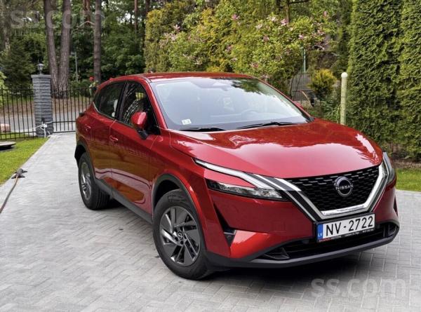 Nissan Qashqai 2024 Rīga vietnē Sarkans Nissan Qashqai 2024 Rīga, ar dzinēja tilpumu 1.30 L un nobraukumu 32 tūkst. km par 23500 €, foto 4 vietnē AUTOMOTO.COM.LV