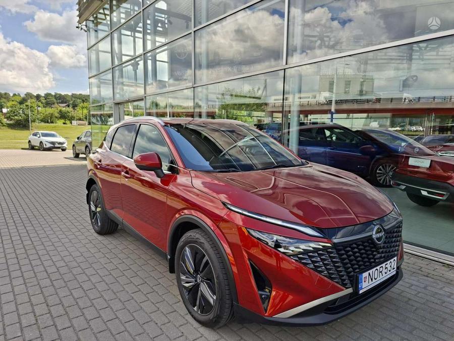 Sarkans Nissan Qashqai 2025 Viļņa, ar dzinēja tilpumu 1.33 L un nobraukumu 16 tūkst. km par 31900 €, foto 1 vietnē AUTOMOTO.COM.LV