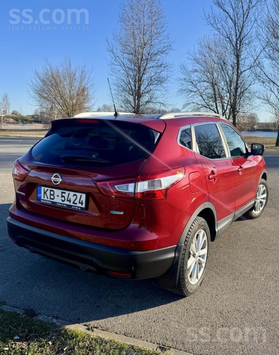 Sarkans Nissan Qashqai 2015 Rīga, ar dzinēja tilpumu 1.50 L un nobraukumu 153 tūkst. km par 8500 €, foto 5 vietnē AUTOMOTO.COM.LV