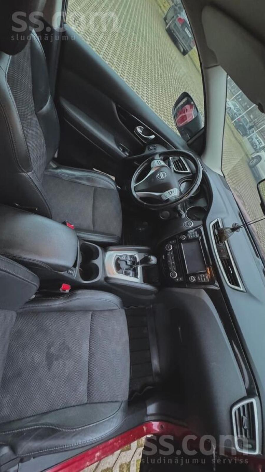 Sarkans Nissan Qashqai 2015 Rīga, ar dzinēja tilpumu 1.20 L un nobraukumu 140 tūkst. km par 5900 €, foto 9 vietnē AUTOMOTO.COM.LV