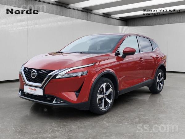 Красный Ниссан Кашкай 2022 в Рига, объемом двигателя 1.30 л и пробегом 61 тыс. км за 21980 €, фото 1 на AUTOMOTO.COM.LV