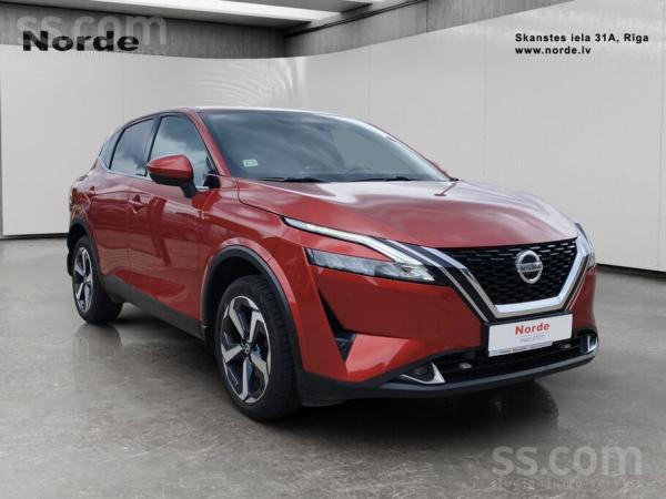 Красный Ниссан Кашкай 2022 в Рига, объемом двигателя 1.30 л и пробегом 61 тыс. км за 21980 €, фото 3 на AUTOMOTO.COM.LV