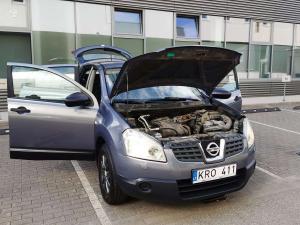 Violet Nissan Qashqai 2007 in Vilnius, with an engine capacity of 1.60 L and mileage of 386 thousand km for 1950 €, photo 17 on AUTOMOTO.COM.LV