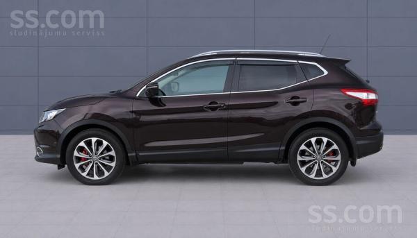 Violet Nissan Qashqai 2014 in Riga, with an engine capacity of 1.60 L and mileage of 200 thousand km for 9700 €, photo 3 on AUTOMOTO.COM.LV